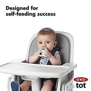 OXO Tot Silicone Self-Feeder 2 Pack Teal/Pink