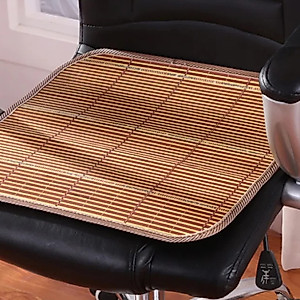 GEORPE Chair Pads Summer Household Bamboo Seat Pad Cool Car Seat Cushion Sofa Non-Slip Mat Modern Home Office