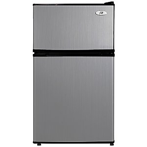 SPT RF-314SS Double Door Refrigerator, Stainless Steel, 3.1 Cubic Feet