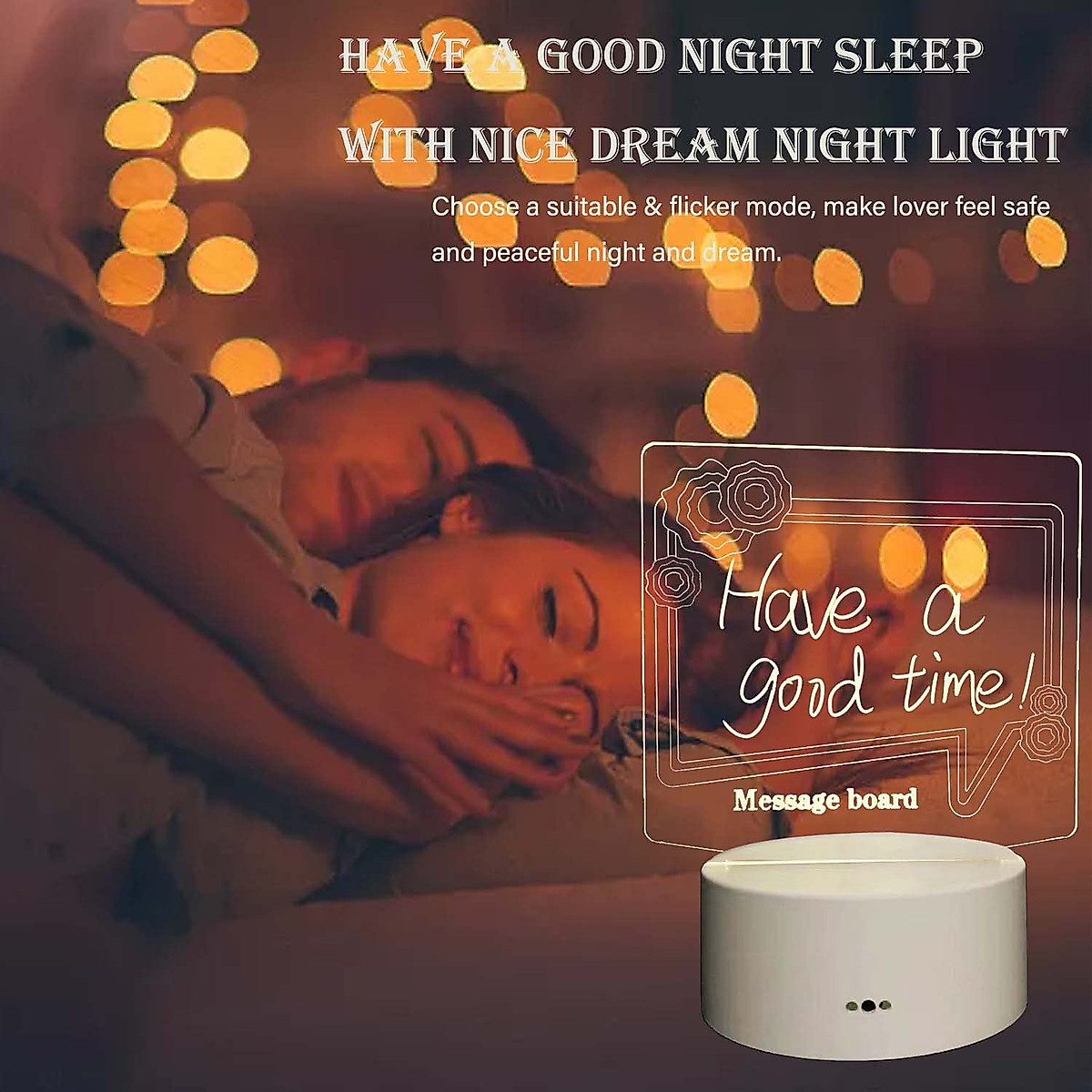 Gifts for Adults Kids, Personalized DIY Message Board Night Light,USB Powered Table Lamp with Erasable Pen and Remote Control, Office Room Desktop Decoration, Gifts for Wedding Anniversary Birthdays