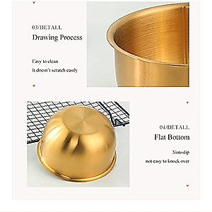 Stainless Steel Steamed Egg Bowl With Lid Cake Container Stirring Home Egg Bowl Storage Holder-Red