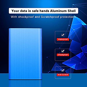 Prode 2.5 Inch Ultra Slim USB 3.0 Portable External Hard Drive 2TB for PC and Mac (2 tb, red)