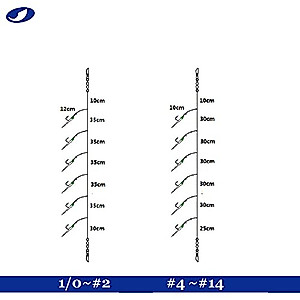 10 Packs Shrimp 5 hooks Glow Saltwater String Hook Fishing Lure Bait Rig Tackle (Shrimp, 1/0#-100 Packs)