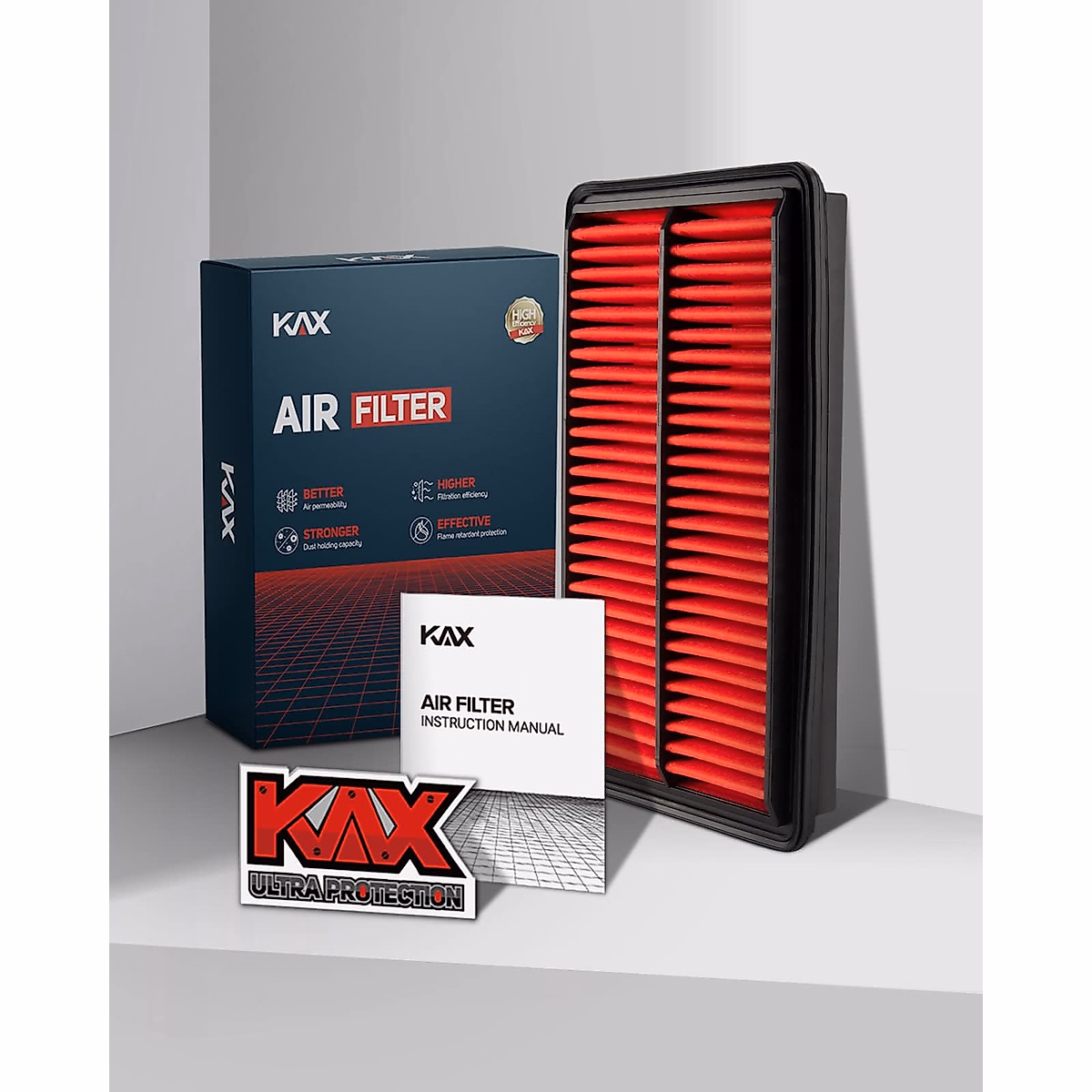 KAX Premium Engine Air Filter, GAF032 (CA12061) Replacement for Honda Pilot 2016-2023, MDX 2016-2020, Odyssey 2018-2023, Passport 2019-2023, Ridgeline 2017-2023, Acura TLX 2021-2023