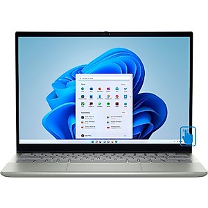 Dell Inspiron 2-in-1 High-Performance Business Laptop 14" Touchscreen WUXGA IPS (AMD Ryzen 7 5825U, 16GB RAM, 1TB PCIe SSD, AMD Radeon, Backlit KYB, FP Reader, WiFi 6, BT 5.2, HD Webcam, Win 11Pro)