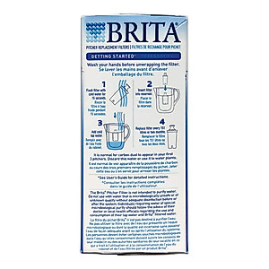 Brita 35503 Water Filter Pitcher Advanced Replacement Filters, 3/Pack