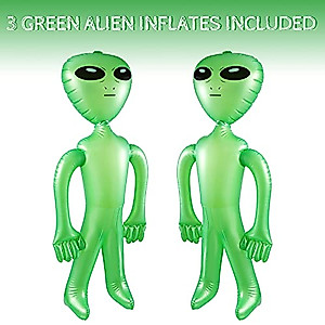 3 Pcs 35 Inch Alien Inflates Inflatable Alien Jumbo Alien Blow up Toy for Party Decorations, Birthday, Halloween, Alien Theme Party