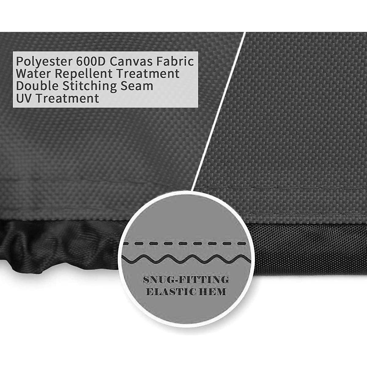 Adamoss Generator Cover for iGen4500 and Predator 3500, Heavy Duty Thicken 600D Polyester with Elastic Drawstring, Weather/UV Resistant (24”L x 18”W x 20”H)