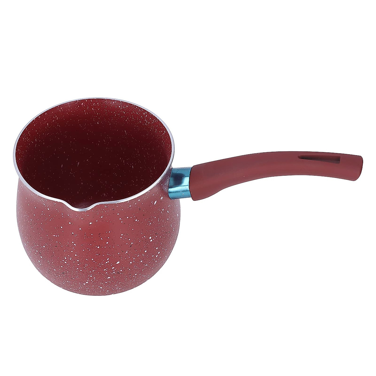 butter warmer Pan, Non Stick Milk Pan Mini Coffee Pot Saucepan Lightweight Kitchen Cooking Pot Aluminium Alloy Saucepan Cooking Pots Pot Stone Pot(red)