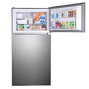 Kenmore 33 in. 20.4 cu. ft Capacity Refrigerator/Freezer with Full-Width Adjustable Glass Shelving, Humidity Control Crispers, Ice Maker, ENERGY STAR Certified, Fingerprint Resistant Stainless Steel