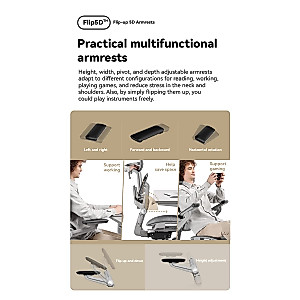 HINOMI H1 Pro 3D Lumbar Support Ergonomic Office/Gaming Chair - 5D Armrests Leg Rest Included Hybrid Mesh Relieve Back Pain, Foldable, Work from Home Office with Adjustable Headrest