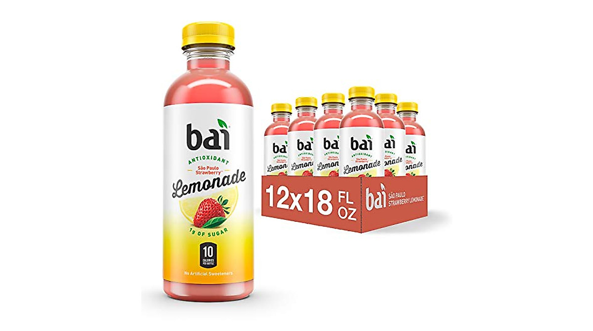 Bai Flavored Water, São Paulo Strawberry Lemonade, Antioxidant Infused ...