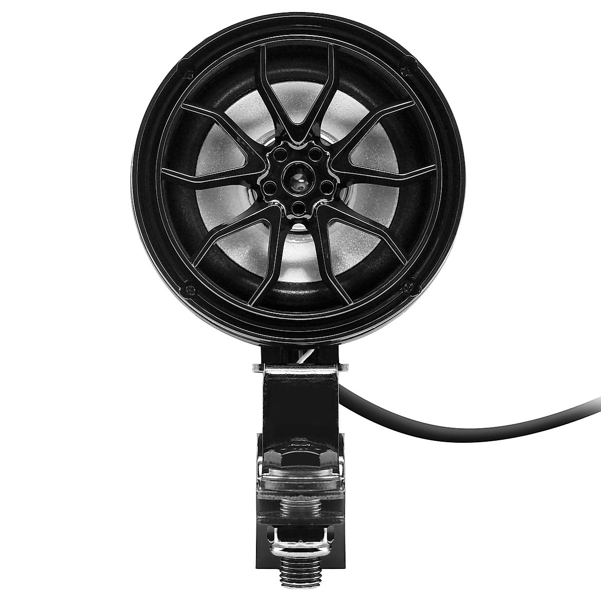 GoHawk TS3 Gen.3 Motorcycle Weatherproof Bluetooth Speakers 7/8-1.25 in. Handlebar Mount MP3 Music Player Sound Audio Stereo Amplifier System ATV UTV w/AUX, USB, Micro SD, FM Radio, 2-Speaker