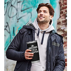 RHYTHMHEART Father’s Day Gifts for Dad from Daughter - Dad Birthday Gifts from Daughter - Funny Dad Gifts from Daughter - Dad Birthday Gifts Ideas from Daughter - Awesome Dad 20oz tumbler