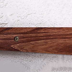 Wine Racks Metal Wine Rack Creative Wine Rack Solid Wood Cup Holder Shelf Goblet Holder Cup Holder Glassware Rack Plug-in Wine Rack Brown (Size : 45 * 9 * 25cm)