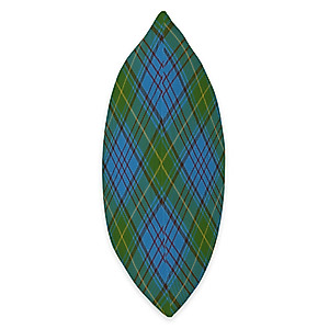 The Celtic Flame Plaid Tartans County Donegal Irish Tartan Plaid Throw Pillow, 16x16, Multicolor