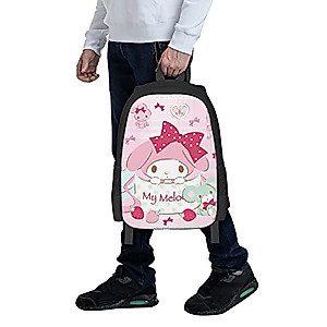 DIEZ Cartoon 3d Print Backpack My Bunny Melody Backpack Lightweight Travel Laptop Bag Adults Anime My Bunny Melody Fans Gifts