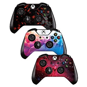 FOTTCZ [3PCS] Vinyl Skin for Xbox One/Slim/X Controller (Standard Edition), Sticker Decorate and Protect Device Surface, Group B