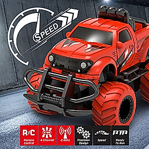 HANCODY Toys for 3 4 5 6 Year Old Boys, Remote Control Car for Boys 4-7, 1:43 Scale Car Toys for Boys 3-5 Years Old, 2.4G RC Car for Kids Toddler Boy Toys Truck Birthday Gifts for 3-7 Years Old Boys
