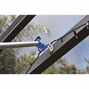 SMART REACHER Extension Pole Hook Attachment-Open/Close Plantation Shutter Louvers-Window Blinds/Shades-Ceiling Fan Pull Cord/Bead Chain-AC Vent-Hang String Lights-Baskets-Feeders-(Pole Not Included)