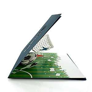 CUTPOPUP Birthday Card Pop Up, Birthday Card for Men, Fathers Day Card, 3D Greeting Card, Father's Day Card for Dad, Father in Law, Grandpa, Husband, Men, Son (Football)