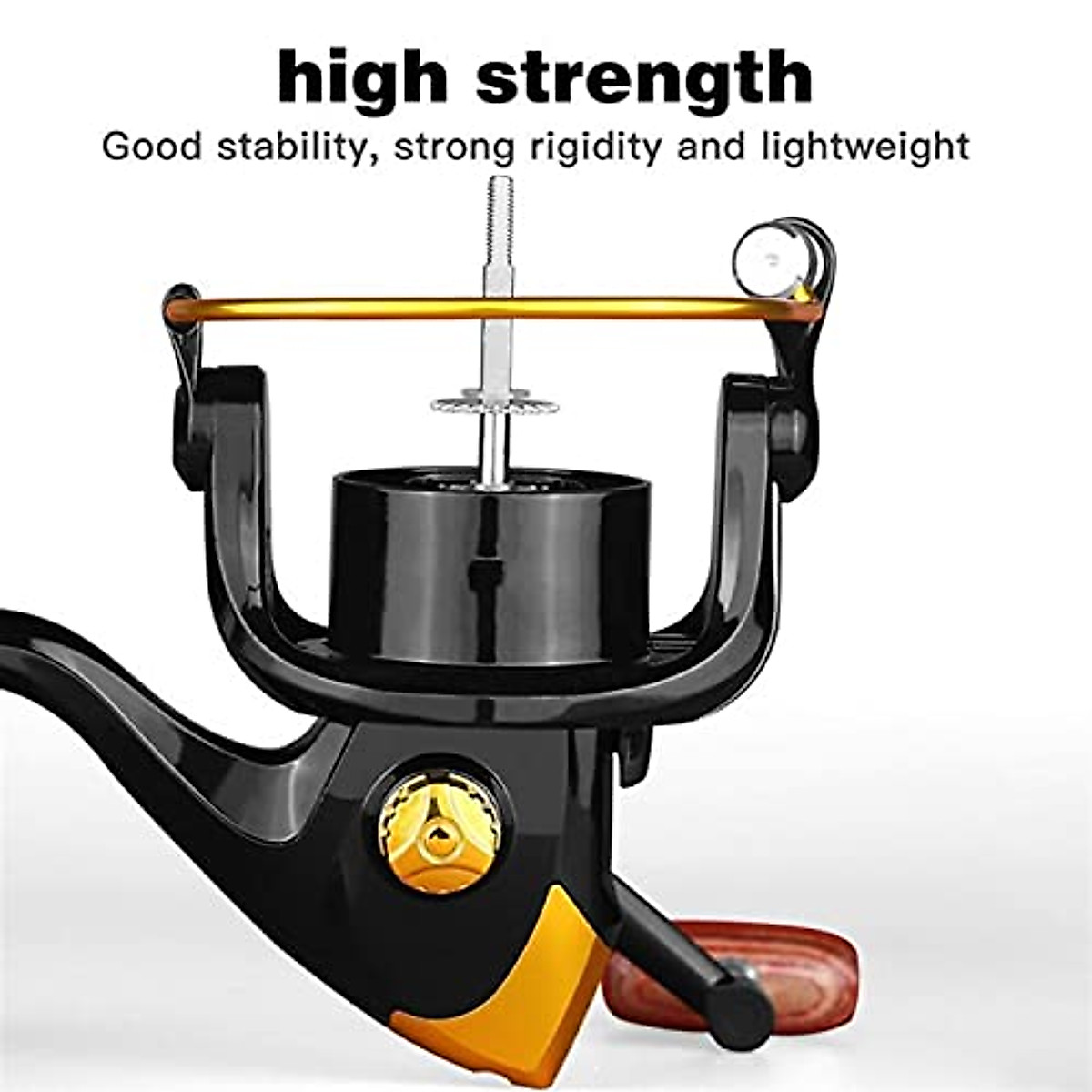HNGM Fishing reel New Spinning Reel 8KG Powerful Max Drag All Metal Spool Saltwater Fishing Accessories Fishing Reel 5.2:1 Fishing Tools (Color : FJ2000)