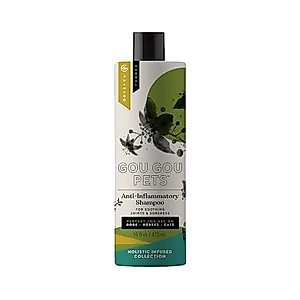 Gou Gou Pets Holistic Natural Derived Joint Inflammation Pet Shampoo: Veterinarian Recommended - Soothing Joint Pain and Soreness for Dogs, Cats and Horses - Made in USA - 16 oz