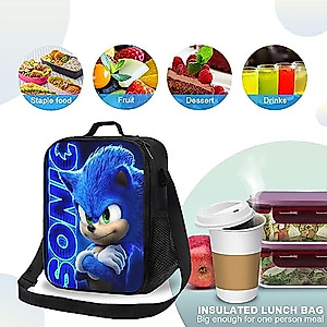 SFZWCZ Adventure Anime Backpack Set Lightweight Cartoon Backpack With Lunch Box Travel Companion