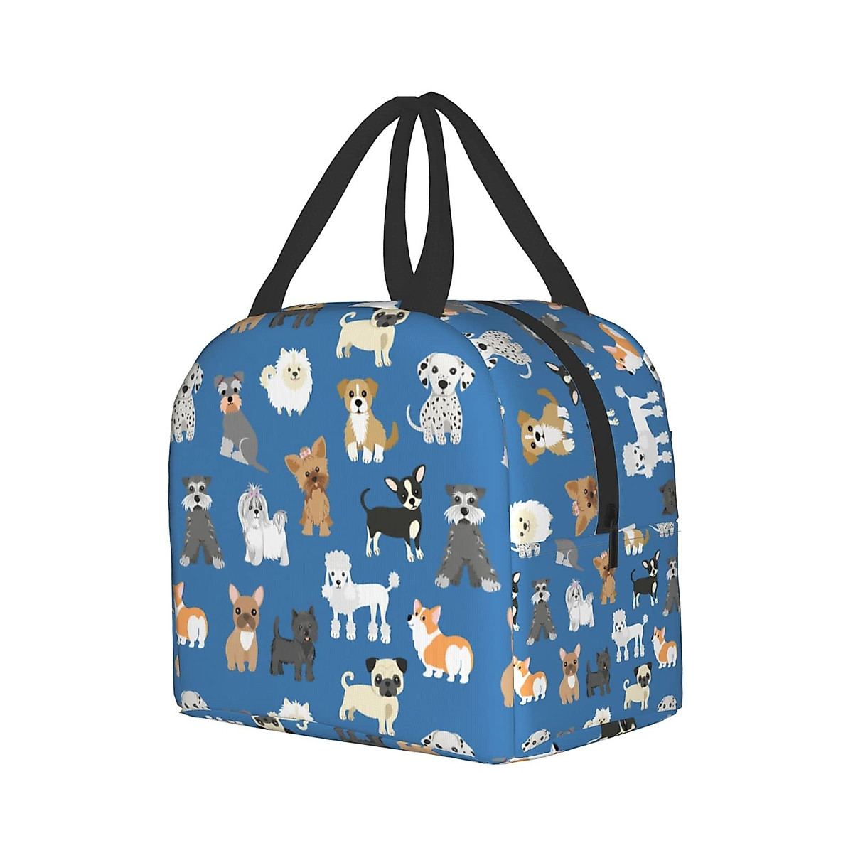 Wyehjut Dog Lunch Box Kids Insulated Puppy Lunch Bag Reusable Animal Lunchbox Tote Bags for Teens Girls Boys Women School Office Travel