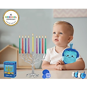 The Dreidel Company Jerusalem Hanukkah Candles Menorah Candles Chanukah Candles 44 for All 8 Nights of Chanukah (Single)