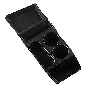 PROBASTO Tesla Model S Center Container/Cup Holder Tesla Console Container Center Storage Box for Model S 2012 2013 2014 2015 JY Silicone, Black