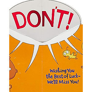 American Greetings Funny Goodbye Card (Don't Leave)