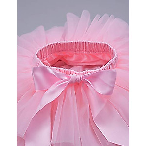 Tutu.kk Baby Girls Tutu Skirts with Diaper Cover Tulle Skirt and Headband Set for Newborn,Toddler