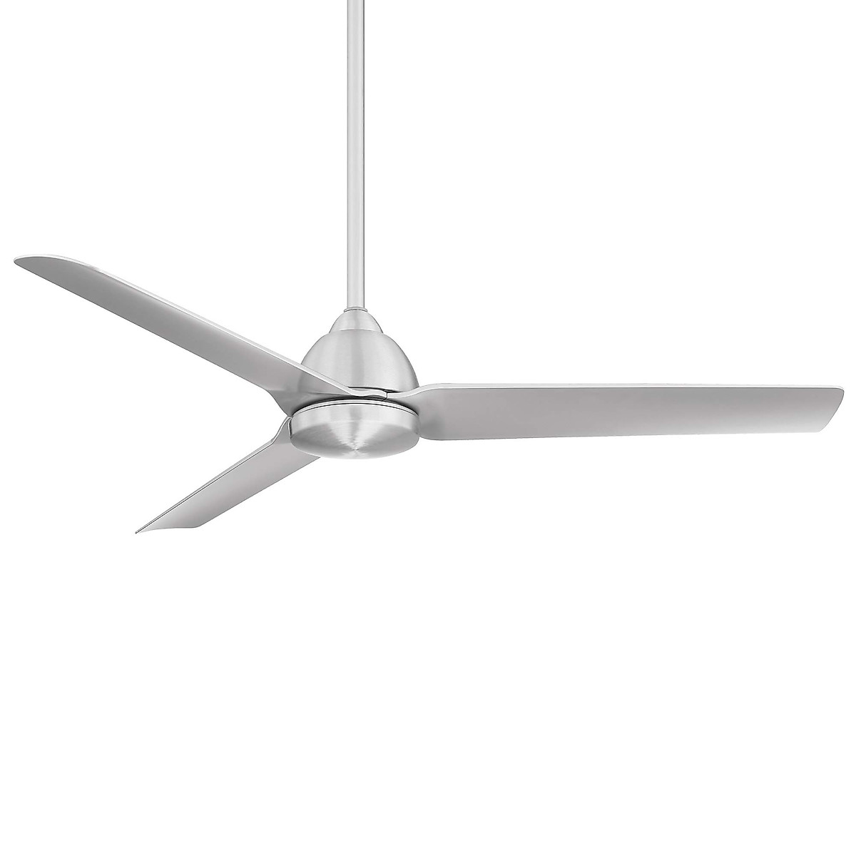 WAC Smart Fans Mocha Indoor and Outdoor 3-Blade Ceiling Fan 54in Brushed Aluminum with Remote Control works with Alexa and iOS or Android App