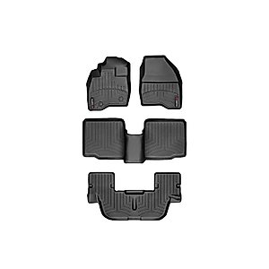 WeatherTech Custom Fit FloorLiners for Ford Explorer - Full Set (447041-44359-2-3), Black