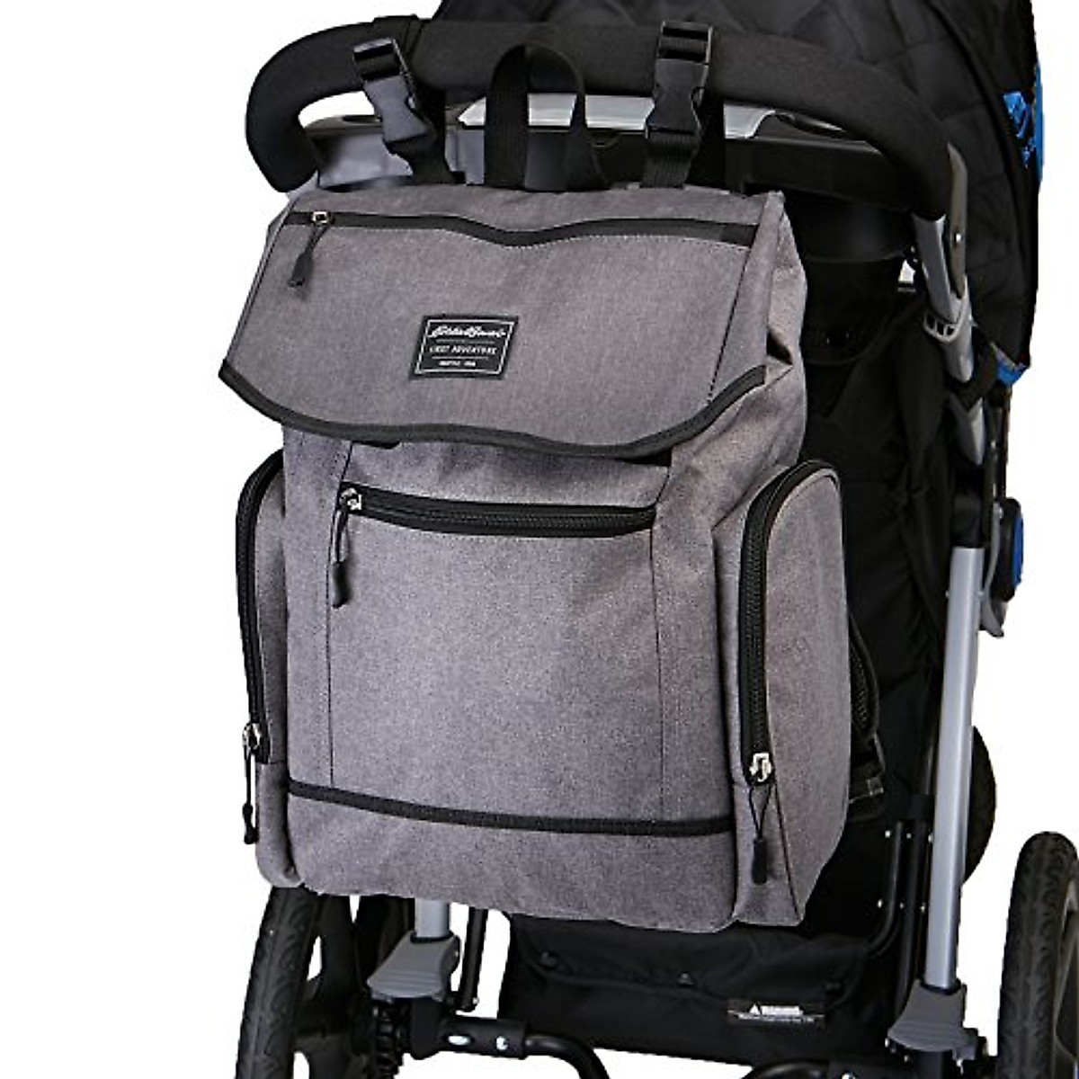 Eddie Bauer Back Pack Diaper Bag, Laminate Grey