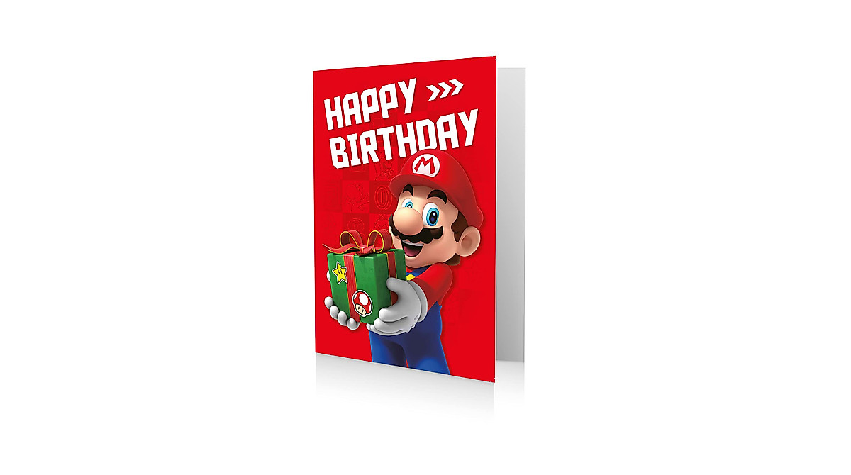 Super Mario Birthday Card by Danilo Promotions LTD - Official Licensed