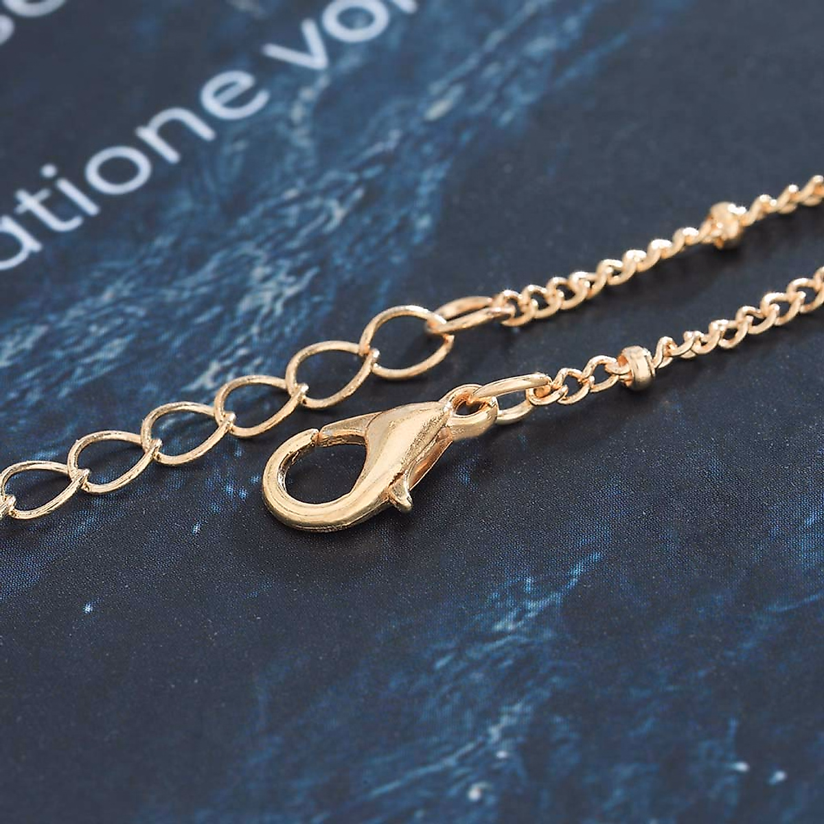 Olbye Finger Ring Bracelet Gold Hand Bracelet Chain Jewelry for Women (1 Layer)