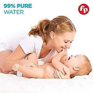 Fisher-Price Baby Wipes Unscented, Hypoallergenic, 99% Water Baby Diaper Wipes, Ideal for Newborn and Sensitive Skin, 9x Resealable Packs (720 Total Wipes)