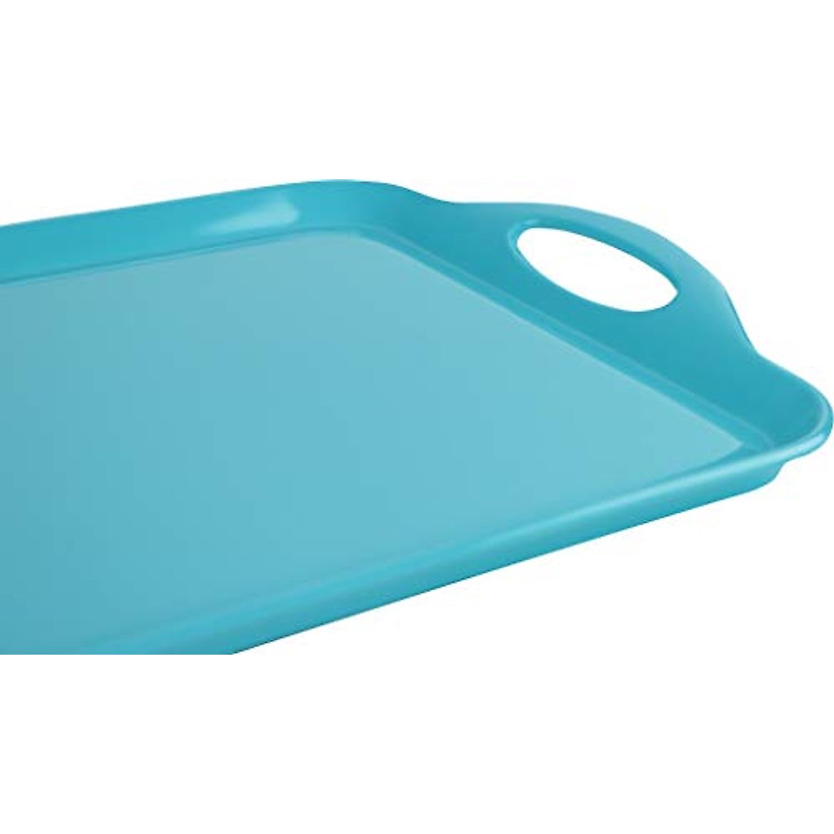 Calypso Basics by Reston Lloyd Melamine Rectangular Serving/Ottoman Tray with Handles