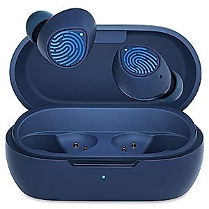 ACAGET Wireless Earbuds for iPhone 14 Pro Max 13 12 Bluetooth 5.2 Headphone Touch Control Stereo Earphone with Mic Headset Andriod Headphone for Samsung Galaxy S23 S22 Ultra S21 FE iPad Pro Dark Blue