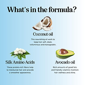 Ultra Moisturizing Deep Conditioner with Silk Amino Acids - Smoothing Frizz Control for Dry, Damaged, and Curly Hair Moisturizer