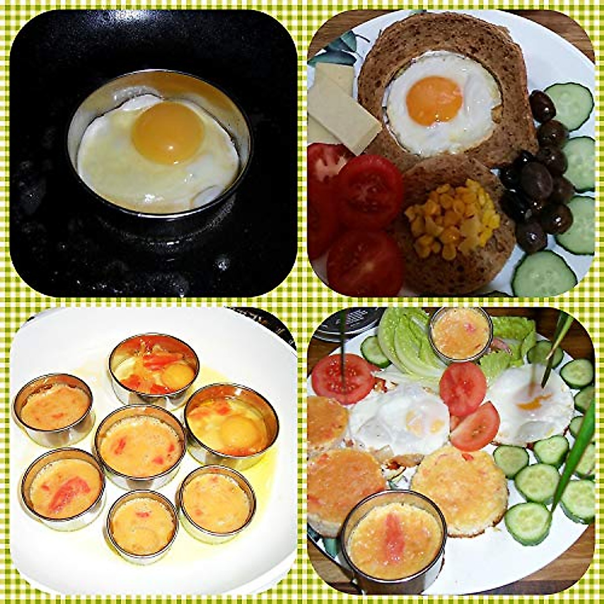 5 Piece Stainless Steel Round Cookie Cutter Set, Biscuit Plain Edge Round Pastry Donut Doughnut Cutters in Graduated Sizes Shape Molds (5 PCS Cookie Cutter)