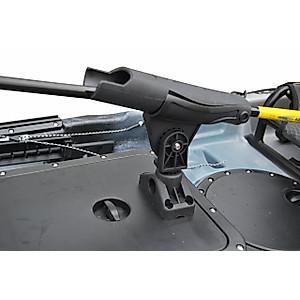 BKC UH-RA220 11.5 Foot Angler Sit On Top Fishing Kayak with Paddles and Upright Chair and Rudder System Included (Camo)