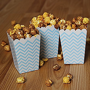 NUIBY 36 Pcs Popcorn Boxes Treat Boxes Movie Popcorn Paper bags for Dessert Tables & Wedding Favors