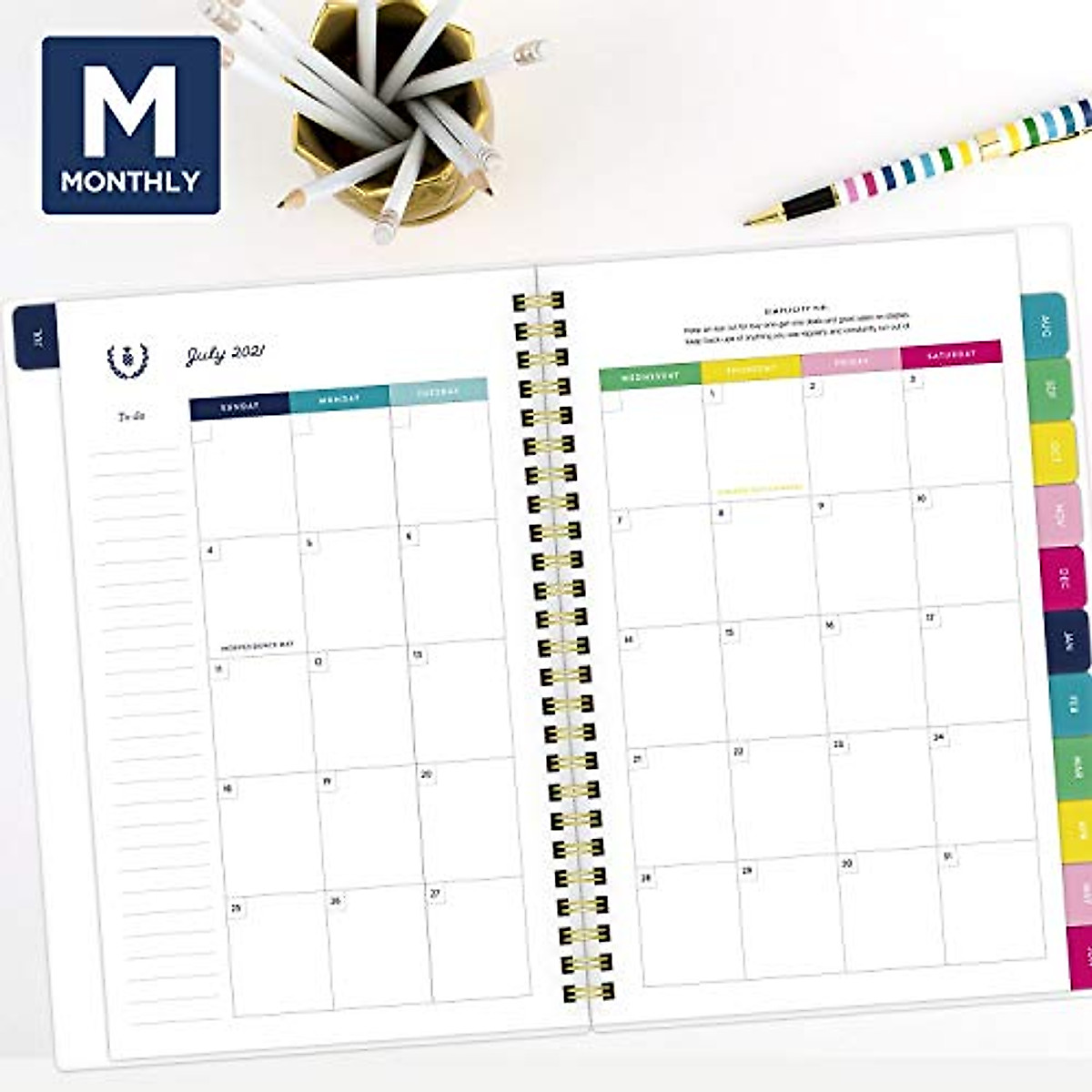 Academic Planner 2021-2022, Simplified by Emily Ley for AT-A-GLANCE Weekly & Monthly Planner, 5-1/2" x 8-1/2", Small, Customizable, for School, Teacher, Student, Pineapple (EL64-201A)