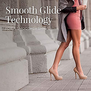 Remington WDF5030A Smooth & Silky Electric Shaver for Women, 4-Blade Smooth Glide Foil Shaver and Bikini Trimmer with Almond Oil Strip, Purple/White