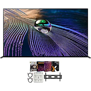 Sony XR55A90J 55-inch OLED 4K HDR Ultra Smart TV Bundle with Premiere Movies Streaming + 30-70 Inch TV Wall Mount + 6-Outlet Surge Adapter + 2X 6FT 4K HDMI 2.0 Cable