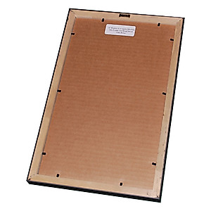 National Frames Broadway Playbill Ticket Frame (Program - Ticket, Satin Black- Gray Mat)