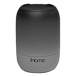 iHome PlayFade Portable Bluetooth Speaker - Water-Resistant Rechargeable Audio Device for Outdoor Events, Pool Party, Beach, Camping (Model iBT400B) Black